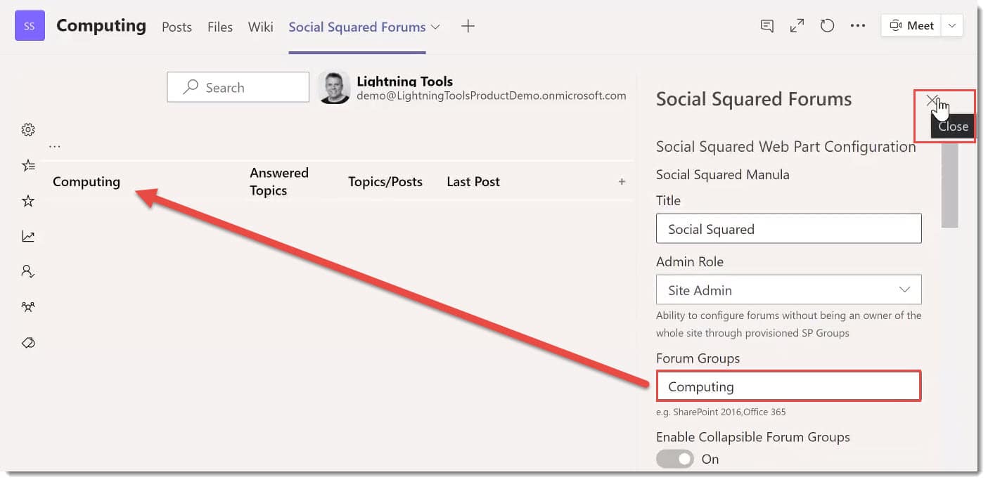 Configuring Forum Groups and Forums in Microsoft Teams with Social ...