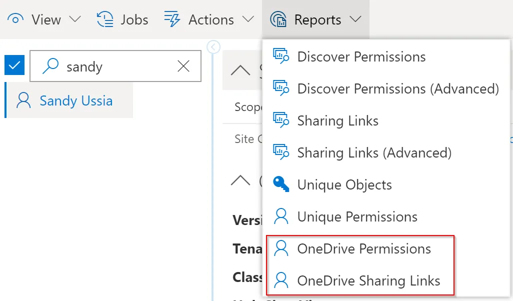 OneDrive Sharing Report - Lightning Tools