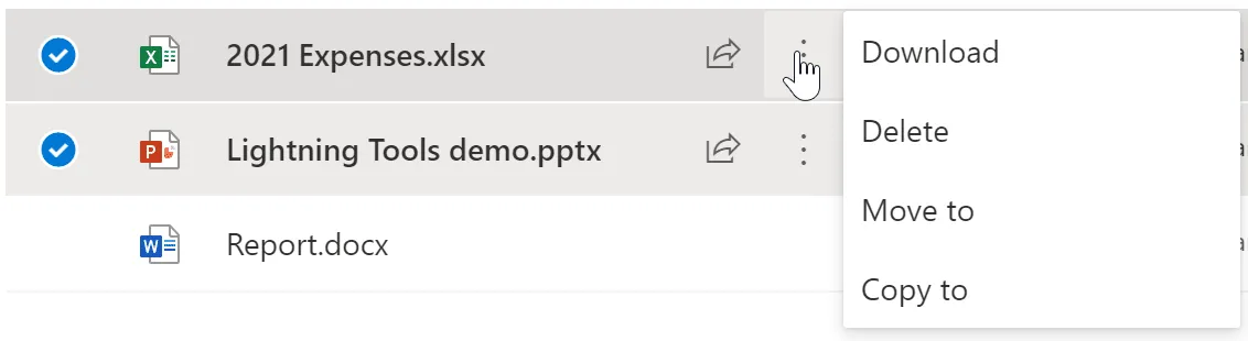 OneDrive Sharing Report - Lightning Tools