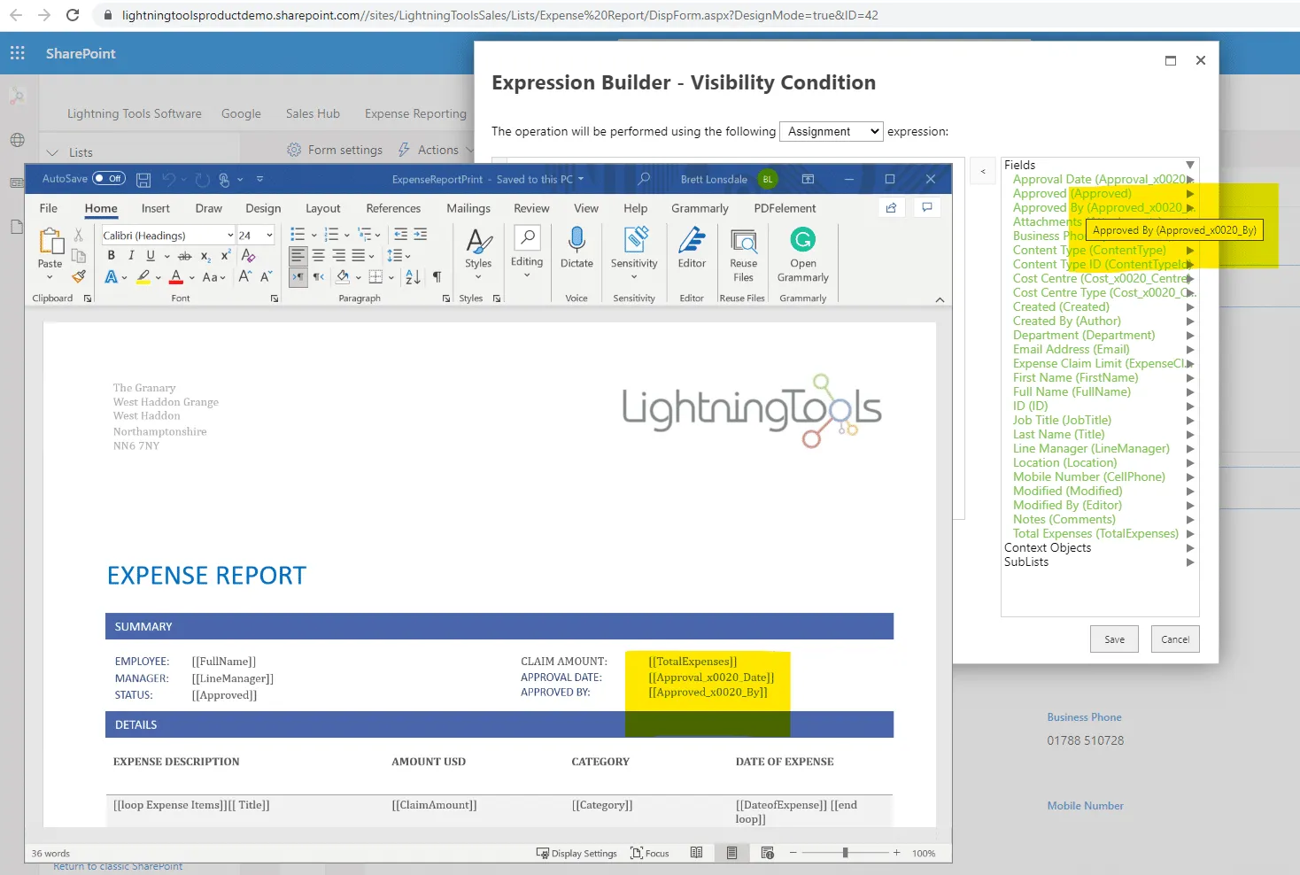 Document Generator - Lightning Tools