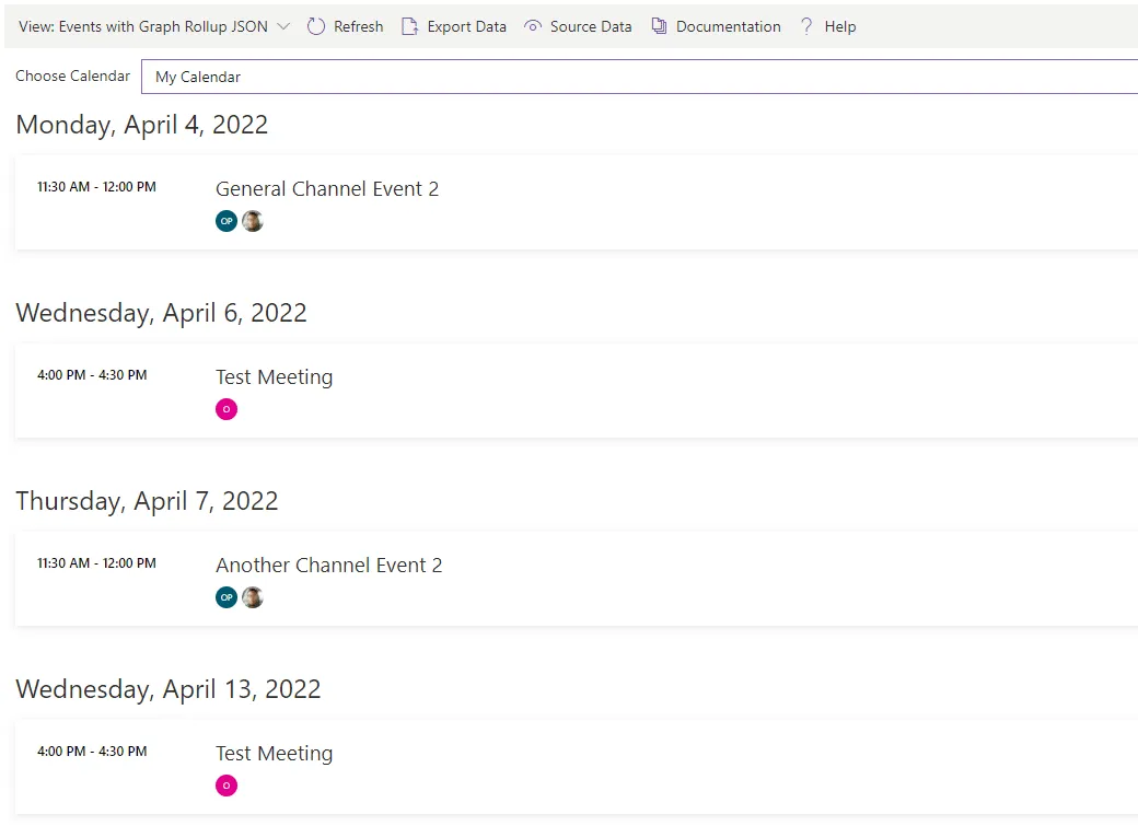 Aggregate Calendars in SharePoint and Teams - Lightning Tools