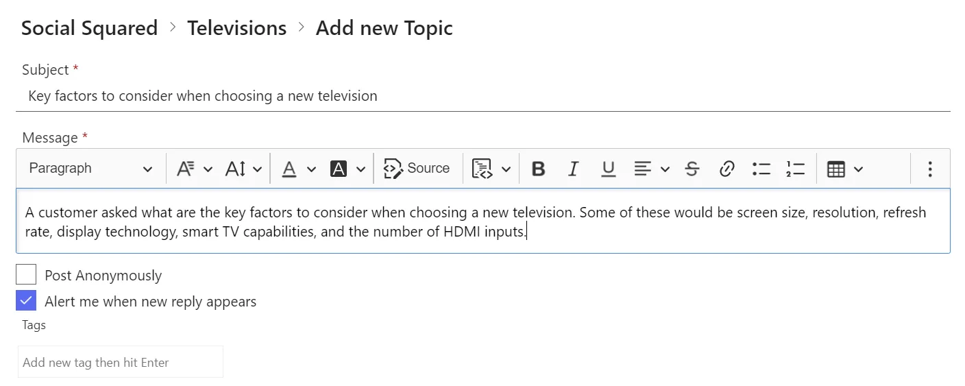 Social Squared - Formatting Posts - Lightning Tools