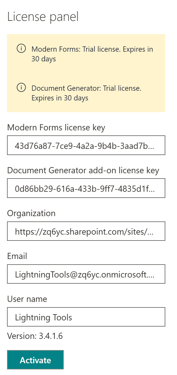 Applying a License Key to Lightning Forms SPFx - Lightning Tools
