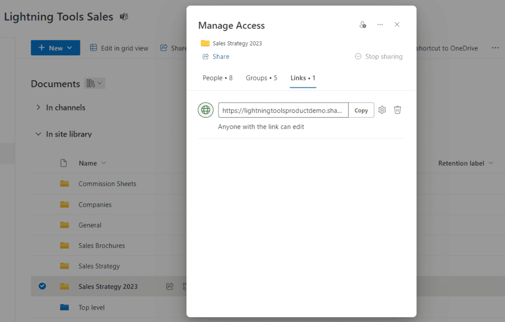 Manage SharePoint Oversharing - Lightning Tools