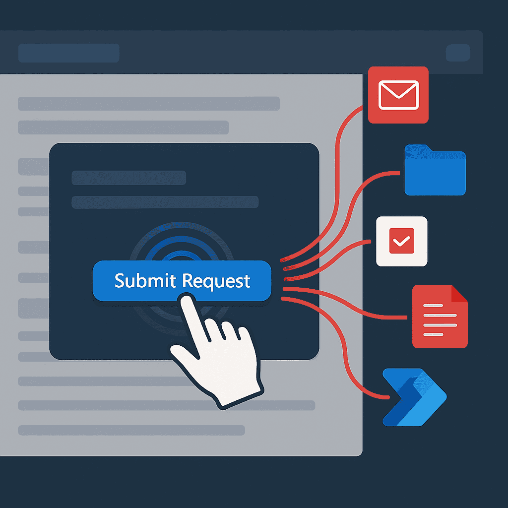 SharePoint Button Web Part and how to add more automation.