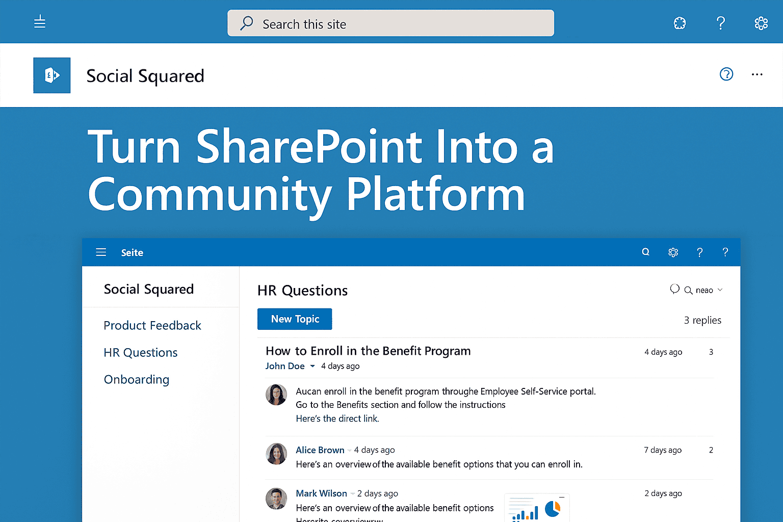 The Best SharePoint Community Platform Tool for Structured Discussions: Meet Social Squared ...